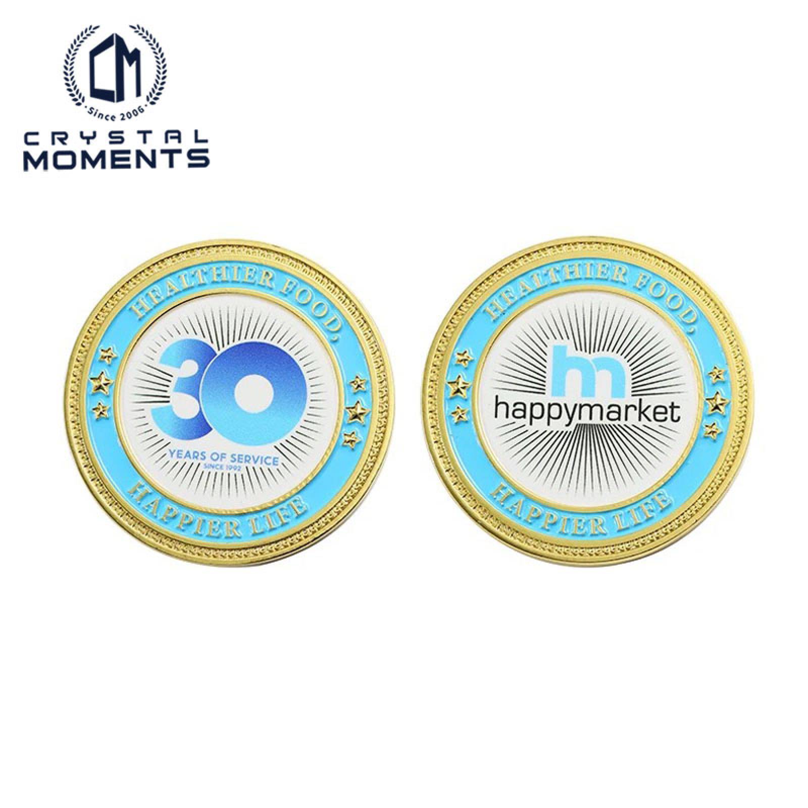 2D Full Color Coin | Crystal Moments Singapore