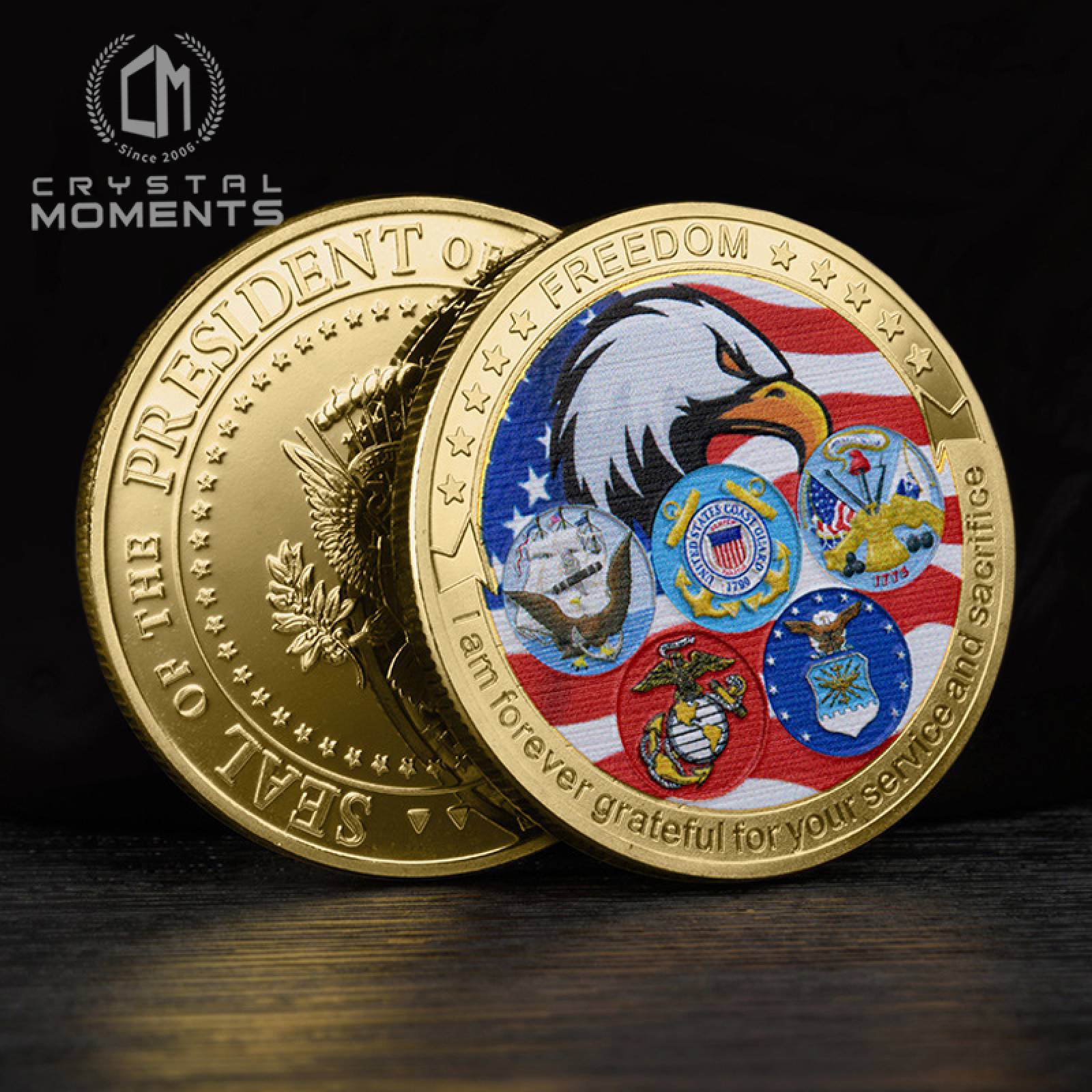 2D Full Color Coin | Crystal Moments Singapore